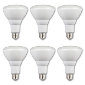 westinghouse 5221020 br30 flood dimmable bright white energy star led light bulb, medium base, 6 count (pack of 1), 3000 kelvin