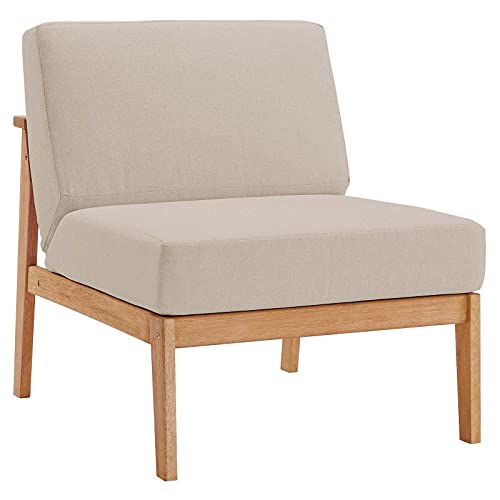 Modway Sedona Armless Chair, Natural Taupe