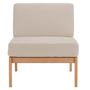 Modway Sedona Armless Chair, Natural Taupe