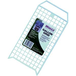 whizz 57100 1g white grid for 1-gallon paint cans - 10-pack case, durable plastic roller grid