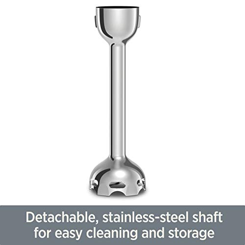 All-Clad Cordless Rechargeable Stainless Steel Immersion Multi-Functional Hand Blender, 5-Speed, Silver