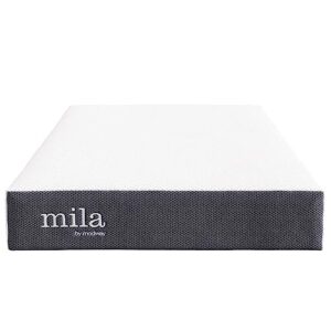 Modway Mila 8" Twin Mattress - Firm 8 Inch Memory Foam Mattress - 10-Year Warranty