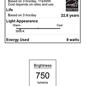 Westinghouse 5221020 BR30 Flood Dimmable Bright White Energy Star LED Light Bulb, Medium Base, 6 Count (Pack of 1), 3000 Kelvin