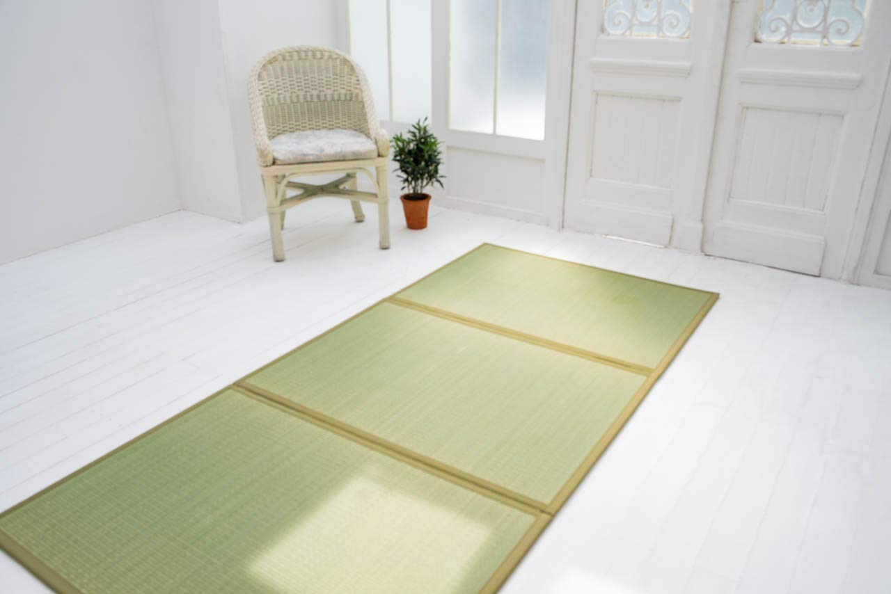 BJDesign Japanese Traditional Igusa (Rush Grass) Tatami Floor Mattress Tatami mat, Full XL. Made in Japan (Full XL)