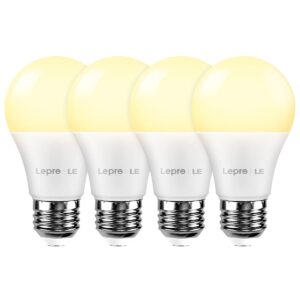 lighting ever led smart light bulbs, compatible with alexa and google assistant, 60 watt equivalent, dimmable with app (not support traditional dimmers), warm white 2700k, a19 e26, 2.4ghz wifi only