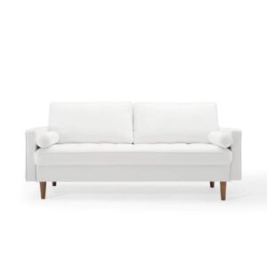 Modway EEI-3764-WHI Valour Performance Velvet Sofa, White