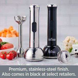 All-Clad Cordless Rechargeable Stainless Steel Immersion Multi-Functional Hand Blender, 5-Speed, Silver