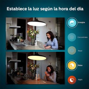 Philips Hue 2-Pack White A19 Dimmable Smart Bulb Starter Kit with Hub (Voice Compatible with Amazon Alexa, Apple Homekit and Google Home), 9.5W