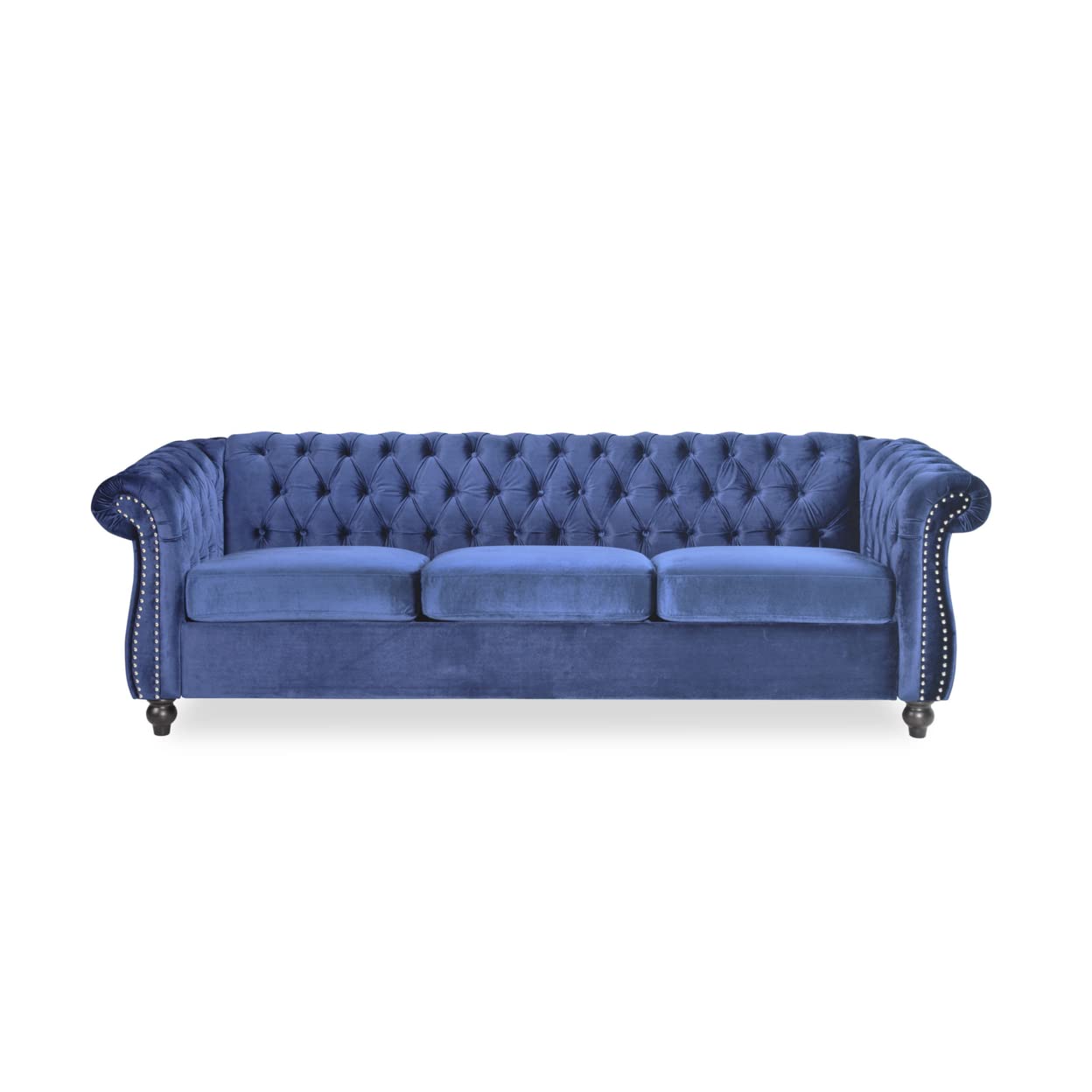 Christopher Knight Hom Norma Sofas, Midnight Blue, Dark Brown