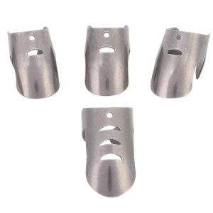 Safe Slice Finger, 4 pcs Finger Guard For Cutting Professional Stainless Steel Safe Slice Finger Guard Cooking Tool Finger Protector