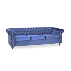 Christopher Knight Hom Norma Sofas, Midnight Blue, Dark Brown