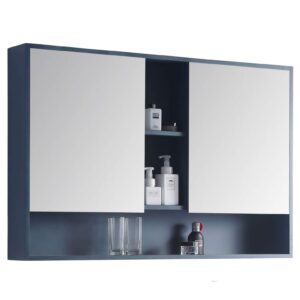 fine fixtures shawbridge bathroom medicine cabinet, medicine cabinets for bathroom, blue bathroom medicine cabinet wall mounted 45" surface mount