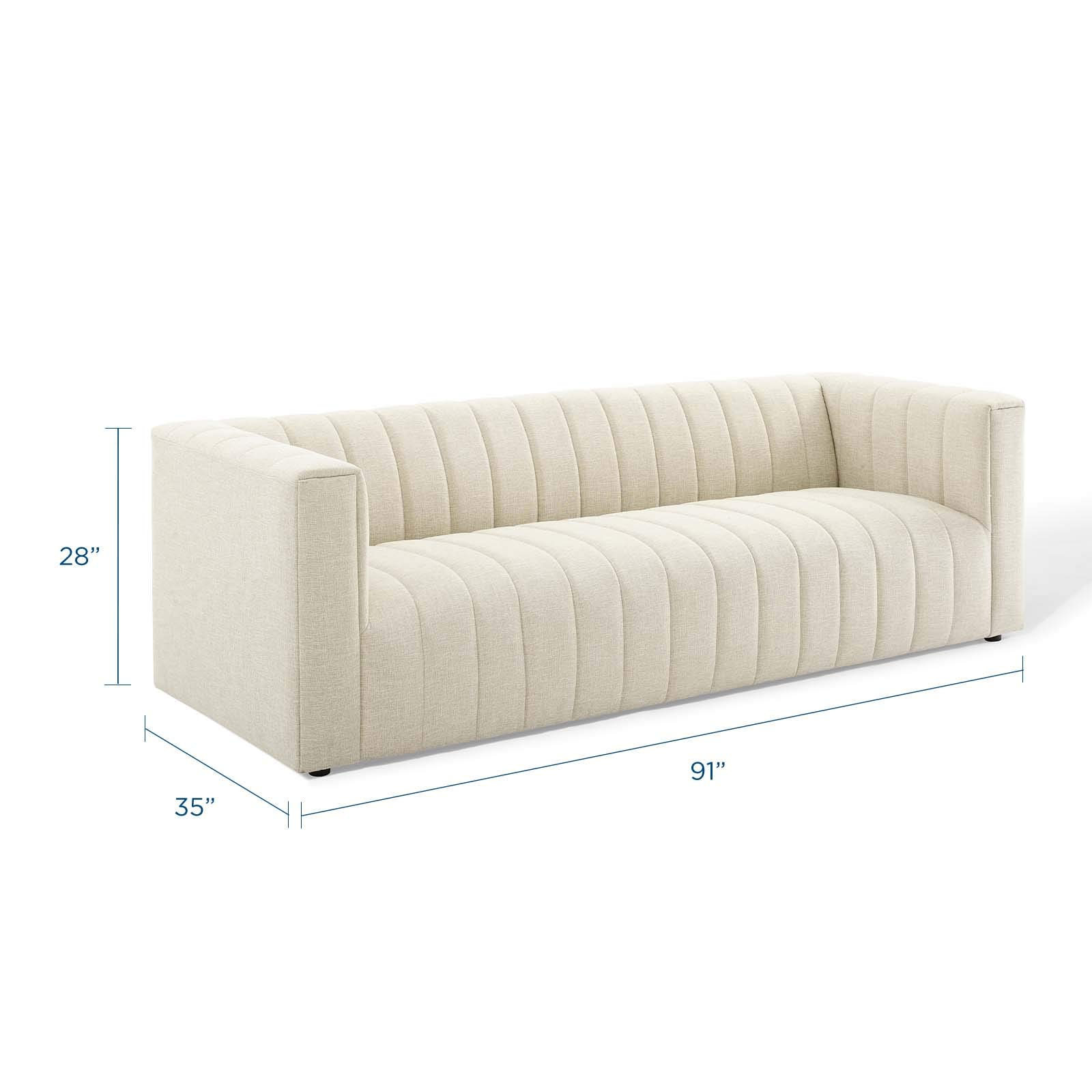 Modway Reflection Sofas, Beige