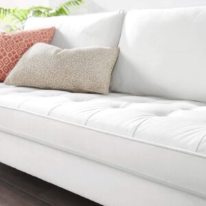 Modway EEI-3764-WHI Valour Performance Velvet Sofa, White