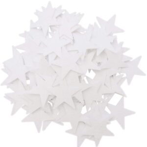 playfully ever after 1.5 inch stiff felt stars 88pc (white)