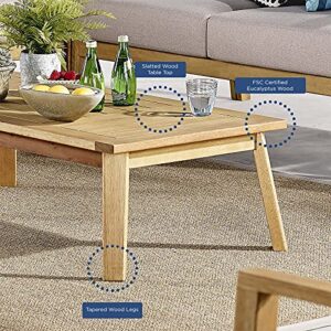 Modway EEI-3682-NAT Sedona Coffee Table, Natural Taupe