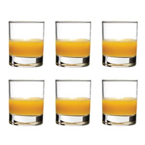 vikko 5.2 ounce small juice glasses, kids small drinking glasses, tasting glasses, small glass cups, thick and durable juice cups, kids glass cups, heavy base juice glass, small glasses set of 6