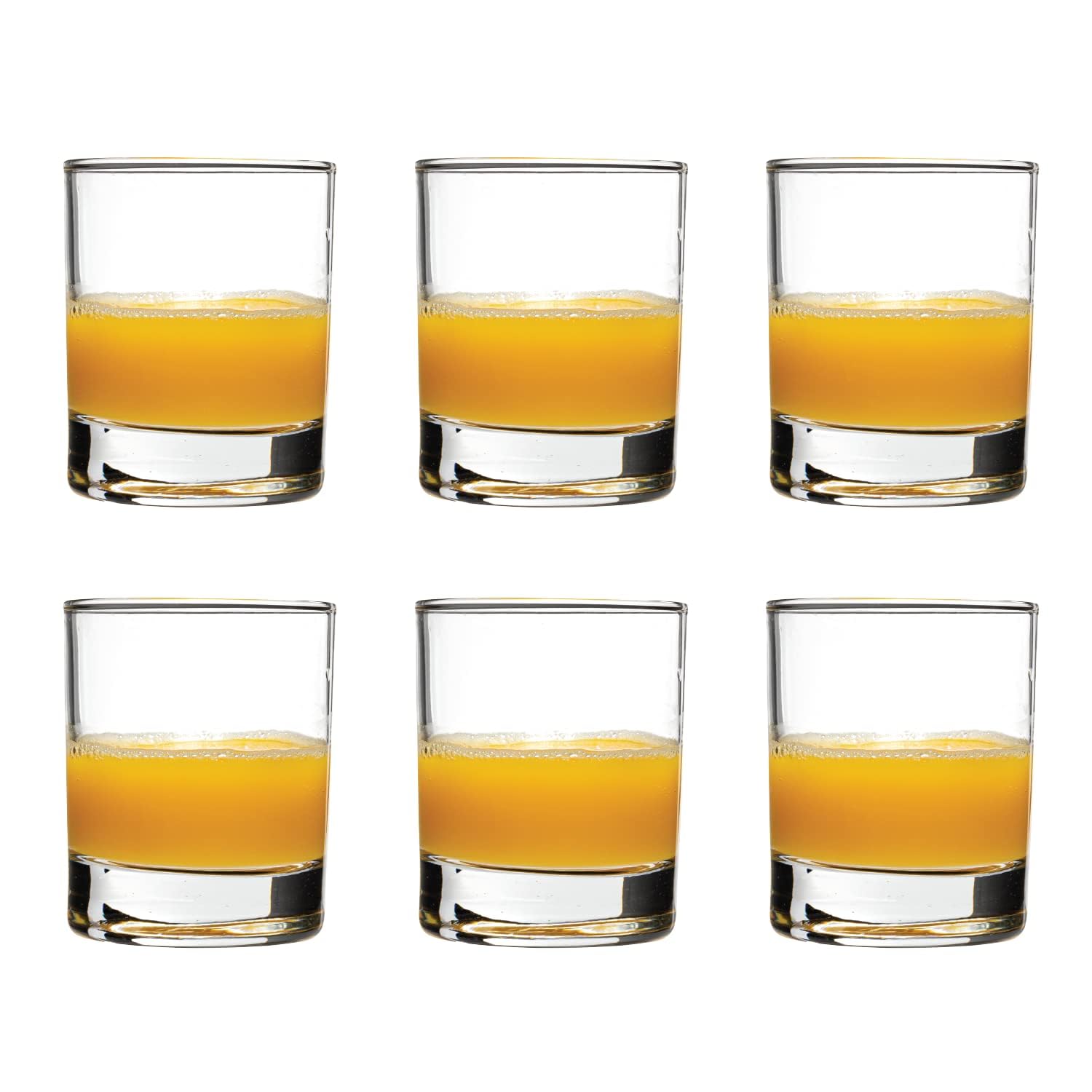 Vikko 5.2 Ounce Small Juice Glasses, Kids Small Drinking Glasses, Tasting Glasses, Small Glass Cups, Thick and Durable Juice Cups, Kids Glass Cups, Heavy Base Juice Glass, Small Glasses Set of 6