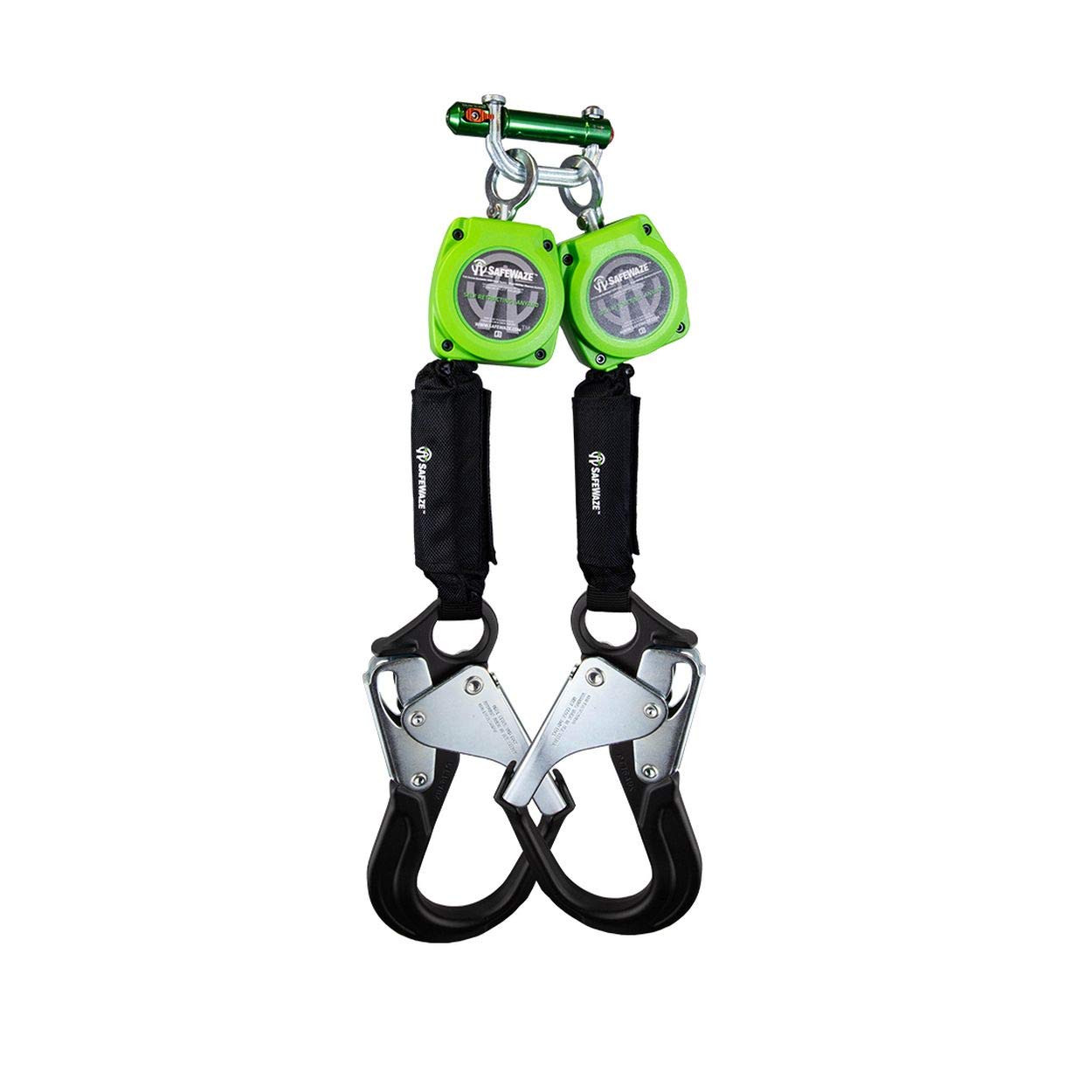 Safewaze 019-5055 6' Web Dual Leg Retractable with Aluminum Rebar Hooks & 9013 BWB