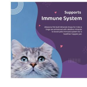 Alkazone Alkaline Multi Mineral Drops for Cats and Dogs - Animals are Naturally Designed to be More Alkaline Than Acidic. Their Bodies can Benefit from Using Alkaline Water for Pets with Minerals