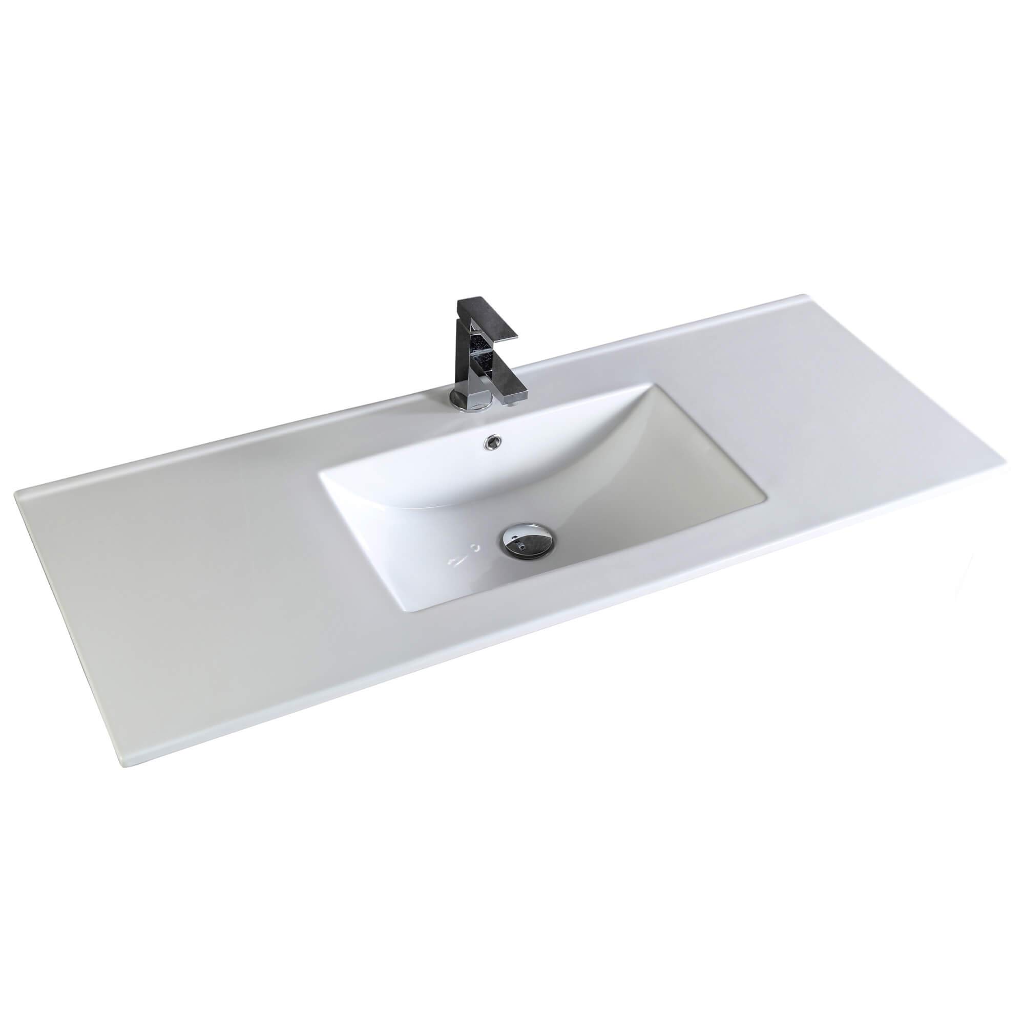 Fine Fixtures - CHINA TOP SINK 48 X 18 WHITE