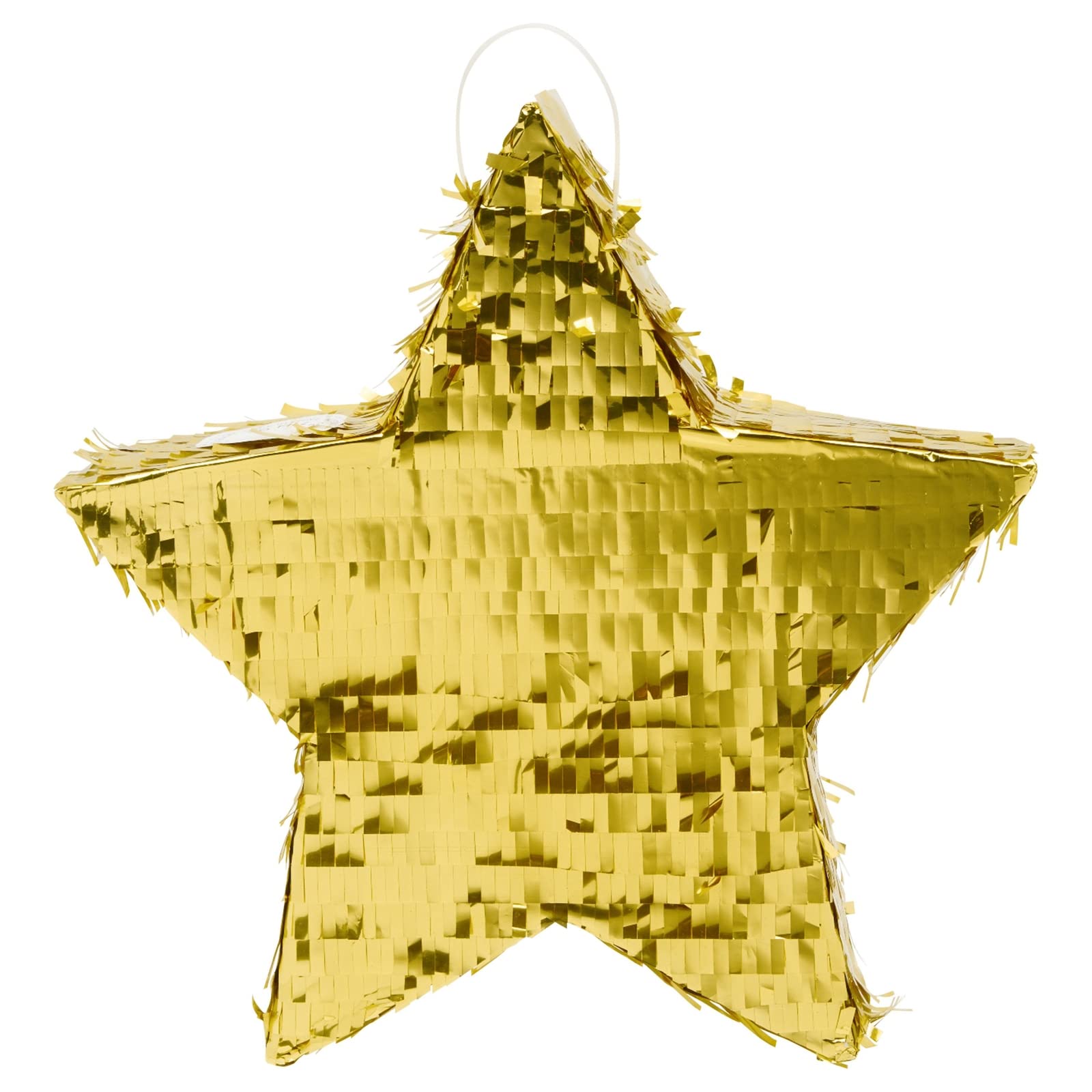 Sparkle and Bash Gold Star Pinata for Kids Birthday, Twinkle Twinkle Little Star Gender Reveal Party Decorations, Baby Shower (Small, 13 x 3 Inches)