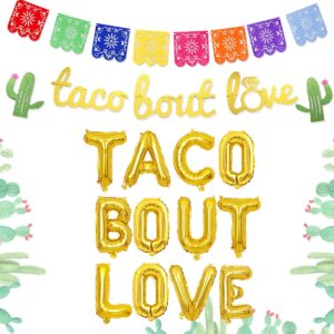 fiesta bridal shower decorations mexican taco bout love balloon cactus garland papel picado banner for engagement bachelorette party