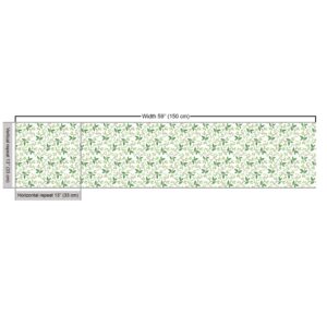 Ambesonne Leaf Fabric by The Yard, Ivy Patterns with Tiny Green Leaves Branches Creme Contemporary Illustration, Decorative Fabric for Upholstery and Home Accents, 1 Yard, Green Brown