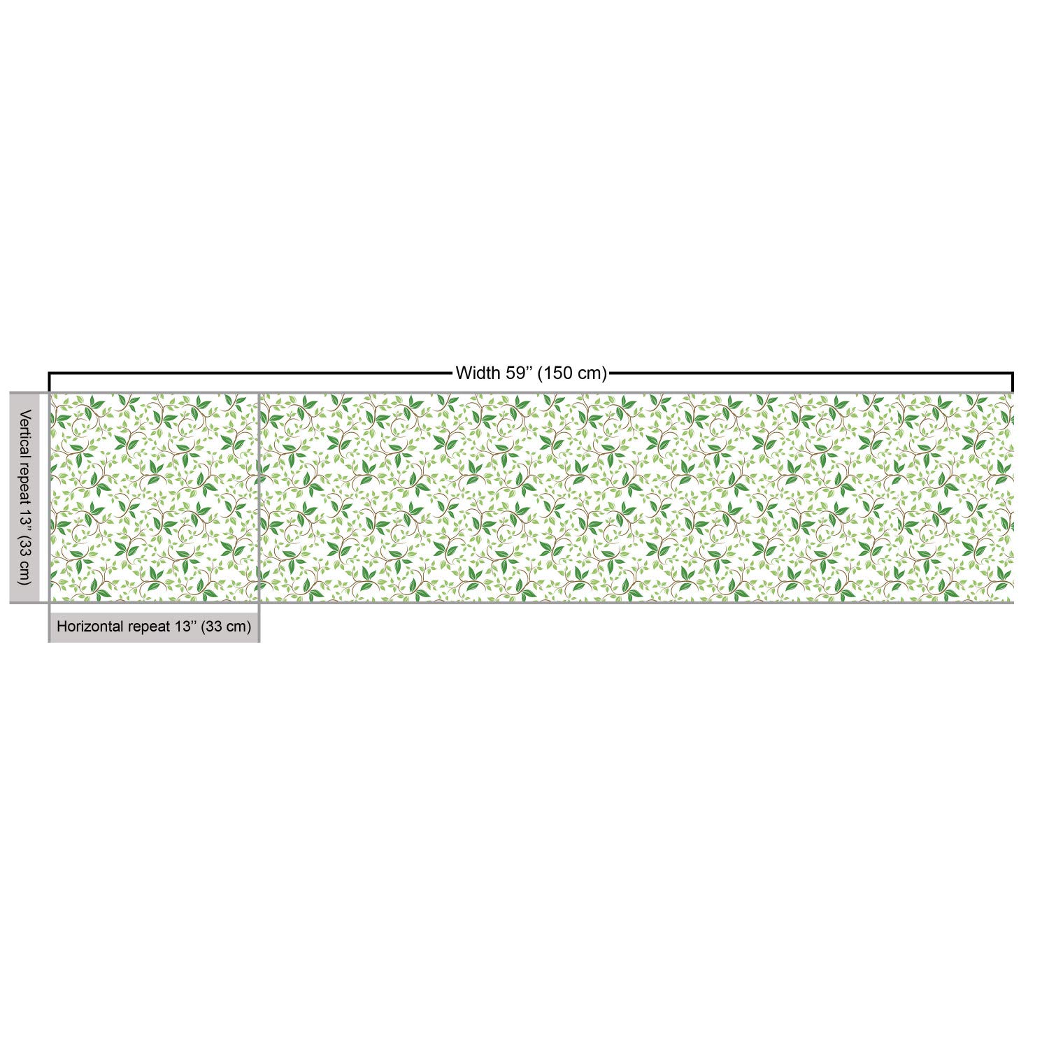 Ambesonne Leaf Fabric by The Yard, Ivy Patterns with Tiny Green Leaves Branches Creme Contemporary Illustration, Decorative Fabric for Upholstery and Home Accents, 1 Yard, Green Brown