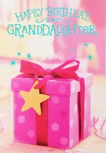 greeting card happy birthday granddaughter filled with everything that makes you smile