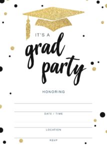 gsm brands invitations for graduation party - 20 cards with envelopes