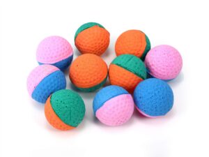 togudot cat toys interactive 10 pcs balls chew latex toy set pet kitten dog puppy teething toy gifts