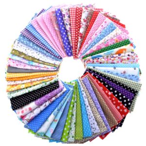 colored craft felt fabric patchwork cotton sheets 50 pieces 20 x 20cm,assorted color stiff sewing material squares nonwoven patchwork sewing diy craft polyester patterned felt fabric sheets