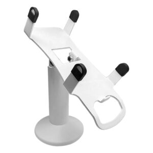 discount credit card supply pax a80 7" swivel and tilt terminal stand, screw-in and adhesive, white