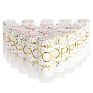 Sparkle and Bash 20 Pack Rainbow Confetti Shakers, Party Confetti Bulk Pack for Wedding, Bridal Shower, Graduation