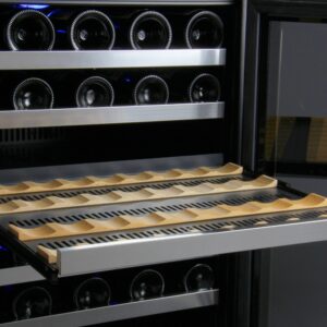 Allavino 24" Wide FlexCount II Tru-Vino 56 Bottle Single Zone Stainless Steel Right Hinge Wine Refrigerator