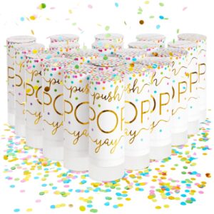 sparkle and bash 20 pack rainbow confetti shakers, party confetti bulk pack for wedding, bridal shower, graduation