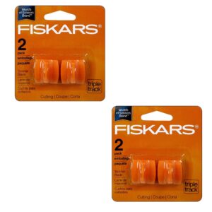 fiskars trim blade style i triple track cut 2pc, 2 pack