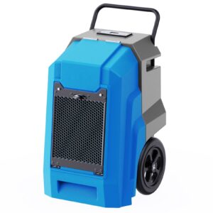 mounto 180pints lgr industrial dehumidifier with pump and drain hose, portable commercial dehumidifier with wheels for home, basements, garages, and job sites