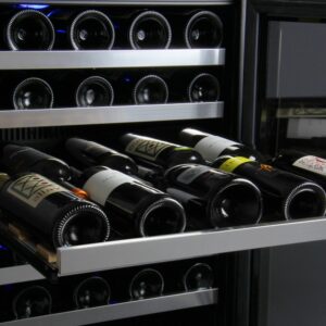 Allavino 24" Wide FlexCount II Tru-Vino 56 Bottle Single Zone Stainless Steel Right Hinge Wine Refrigerator