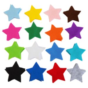 playfully ever after 3 inch stiff felt stars 35pc