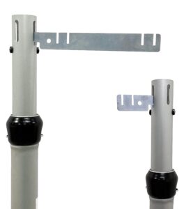 crossbar valance hanger, for pipe and drape (3" hanger, 2 pack)