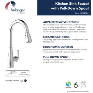 Belanger Faucet RUS78CCP Kitchen Sink Faucet, Polished Chrome