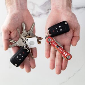 KeySmart Pro - Key Holder w Tile Smart Technology Bluetooth Tracker - w Bottle Opener (up to 14 Keys, Star Trek The Next Generation)