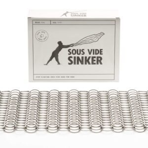 TopHat Sous Vide Sinker Food Grade Weights (1.2 LB) Heavy-Duty Stainless Steel Weights with Clips for Precise Cooking - Food Grade Sous Vide Accessory - Safe and Convenient Sous Vide Cooking Solution