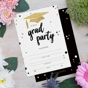 GSM Brands Invitations for Graduation Party - 20 Cards with Envelopes