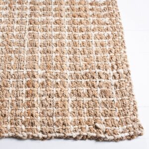 SAFAVIEH Natural Fiber Collection Accent Rug - 3' x 5', Natural, Handmade Boho Farmhouse Woven Jute, Ideal for High Traffic Areas in Entryway, Living Room, Bedroom (NF187A)