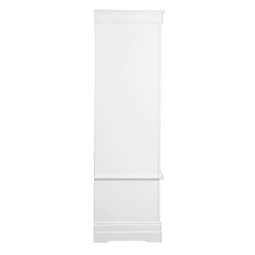 Glory Furniture Louis Phillipe 2 Drawer Armoire in White