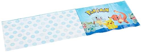 Amscan Pokemon Design Plastic Table Cover - 52' x 96' | Multicolor | 1 Pc