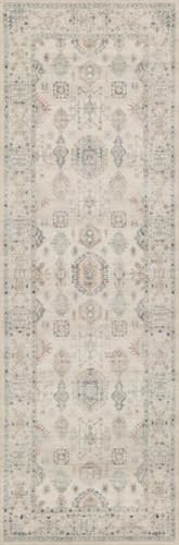 Loloi II Hathaway Collection HTH-06 Blush/Multi 9'-0" x 12'-0", .25" Thick, Area Rug, Soft, Durable, Printed, Modern, Low Pile, Non-Shedding, Easy Clean, Living Room Rug